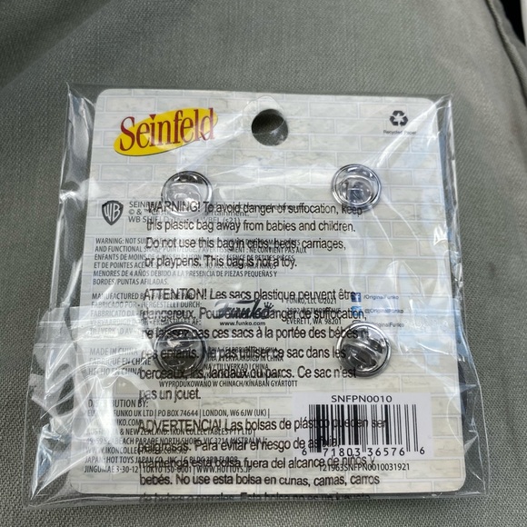 seinfeld | Accessories | Seinfeld Enamel Pin Set | Poshmark